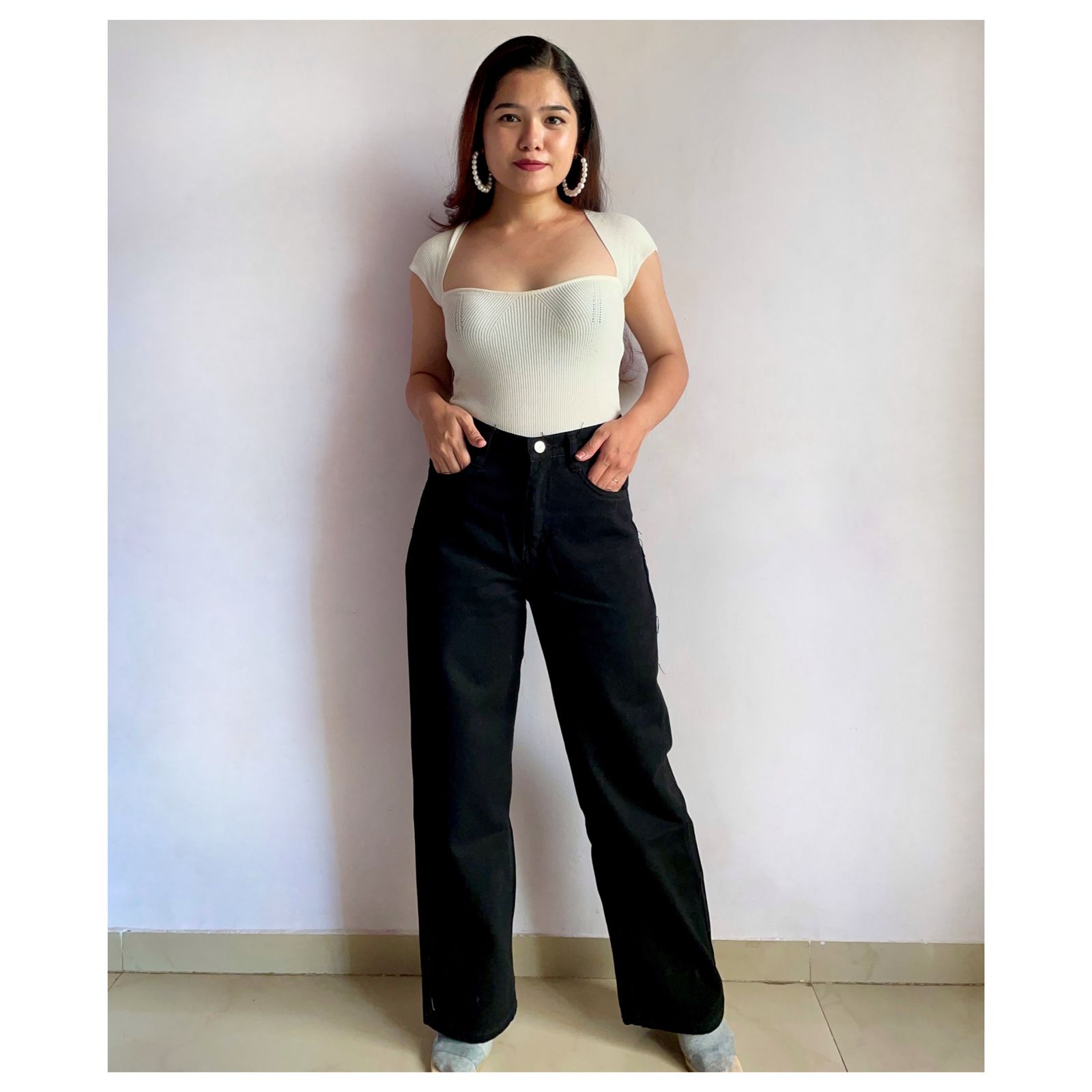 ICE BLUE TORN JEANS – Reveal Store