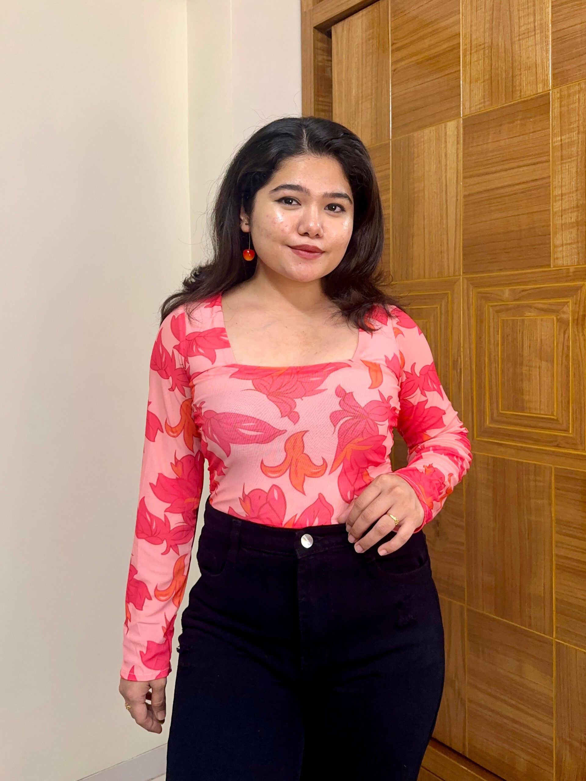 Square Neck Mesh Top – Reveal Store